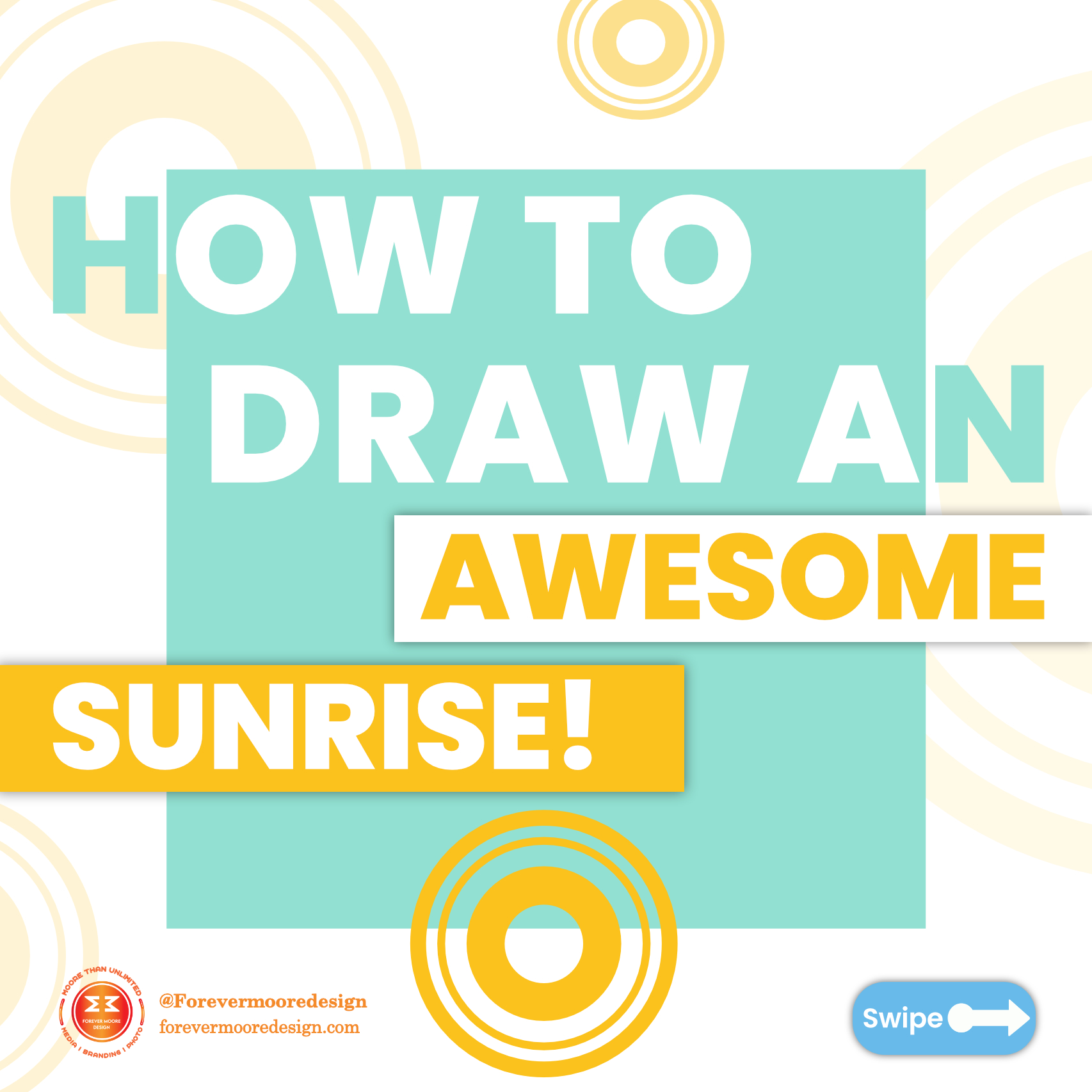 How To Draw An Awesome Sunrise | Forever Moore Design LLC